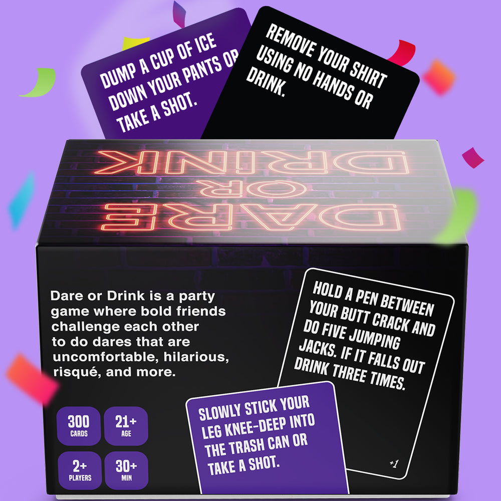 Dare or Drink—Party Drinking Game for Bold Friends